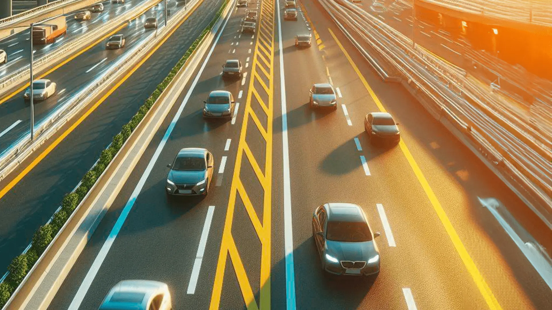 Qual é a diferença entre Faixa Contínua e Faixa Seccionada?