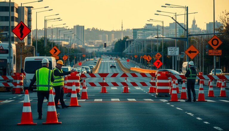 Desvio de tráfego: quais equipamentos usar em obras emergenciais
